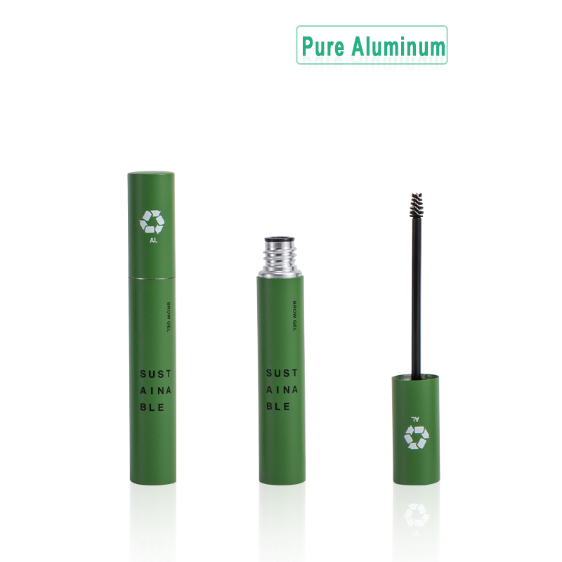 Sustainable Pure aluminum eyebrow packaging | Beautiful cosmetic packaging