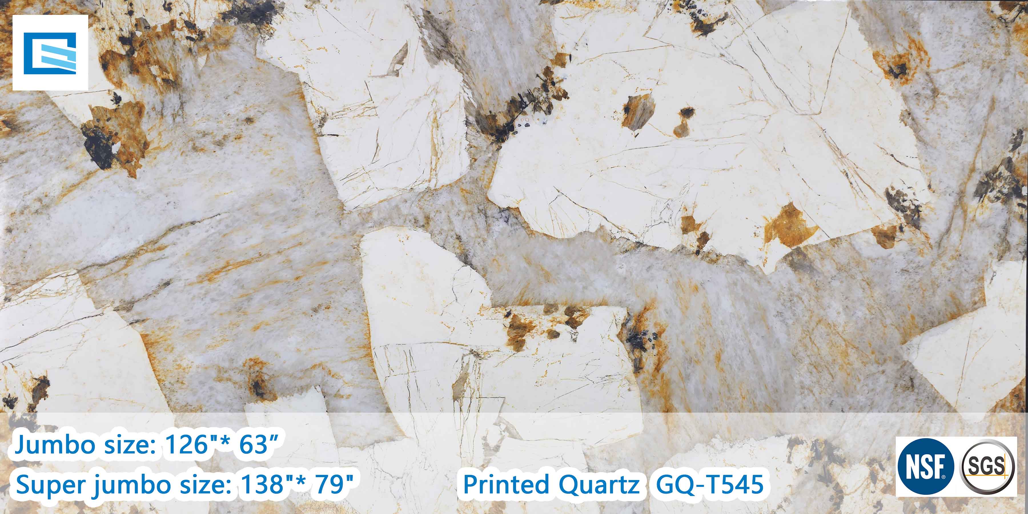 Pandora Marble Quartz 3d-printing Stone丨GQ-T545